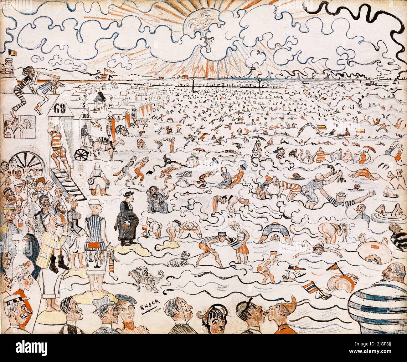 James ensor painting hi-res stock photography and images - Alamy