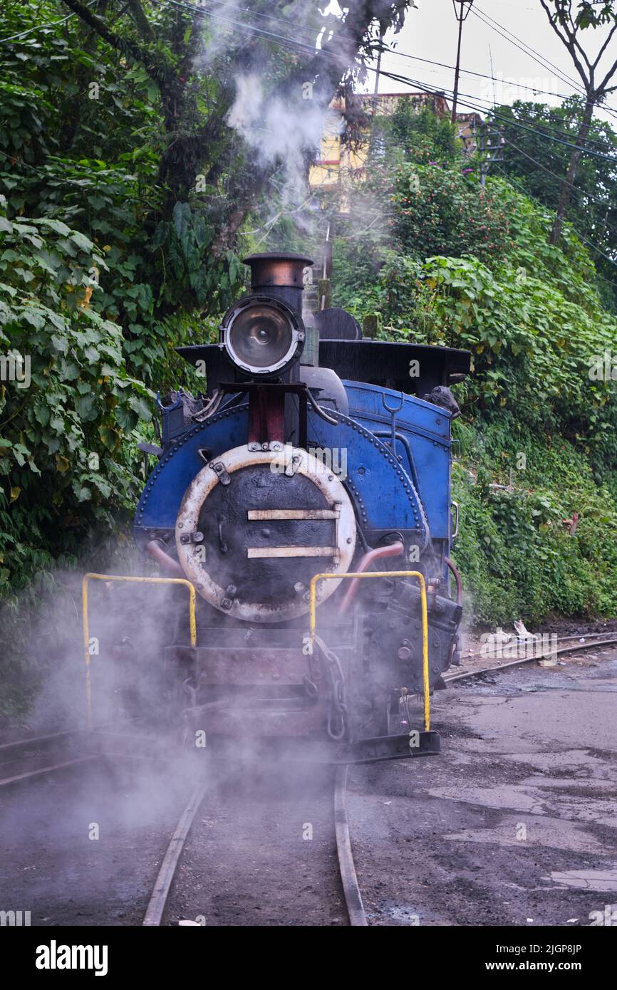DARJEELING, INDIAN -June 22, The toy train of Darjeeling Himalayan ...
