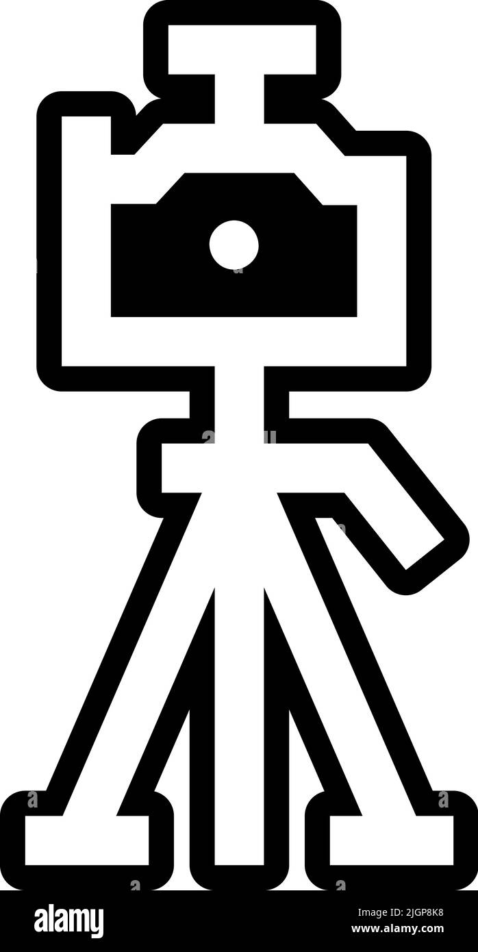 Camera solid flat icons Stock Vector Images - Alamy