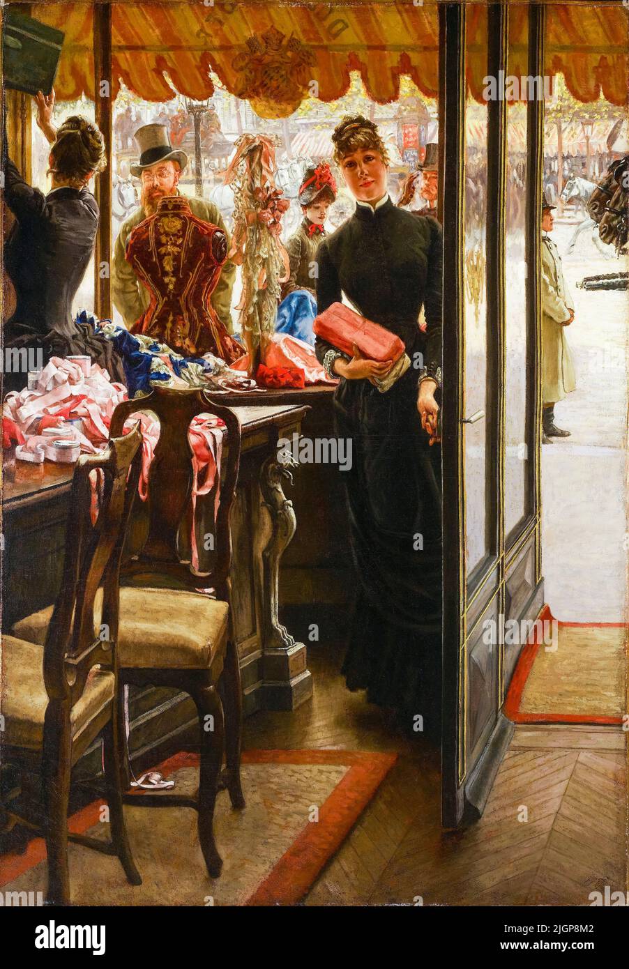 The Shop Girl (La Demoiselle de Magasin'), painting in oil on canvas by ...