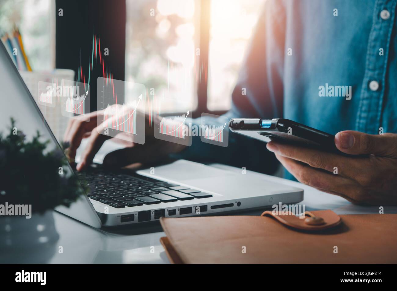 Holographic growth analysis hi-res stock photography and images - Alamy