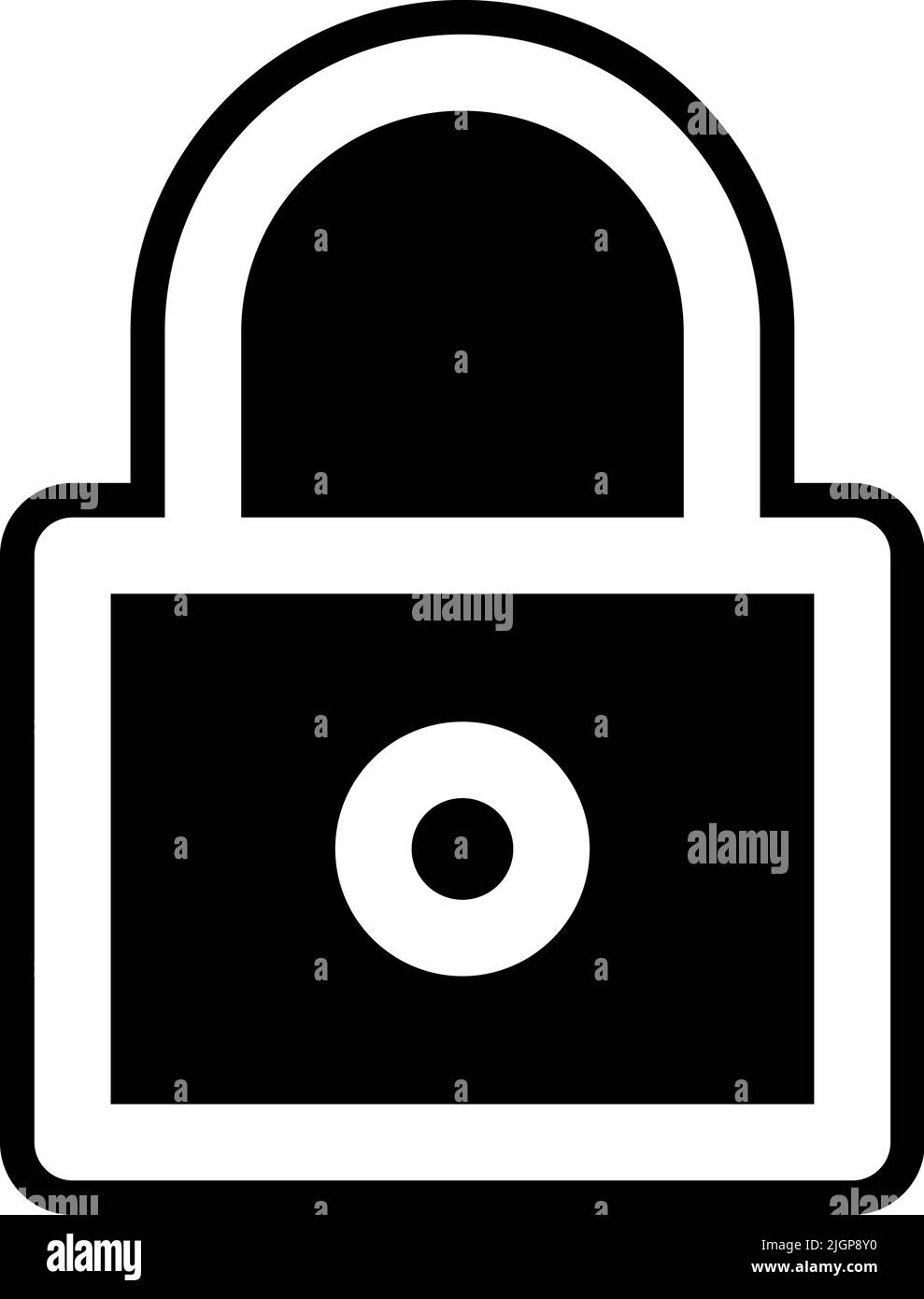 Basic ui lock icon Stock Vector Image & Art - Alamy