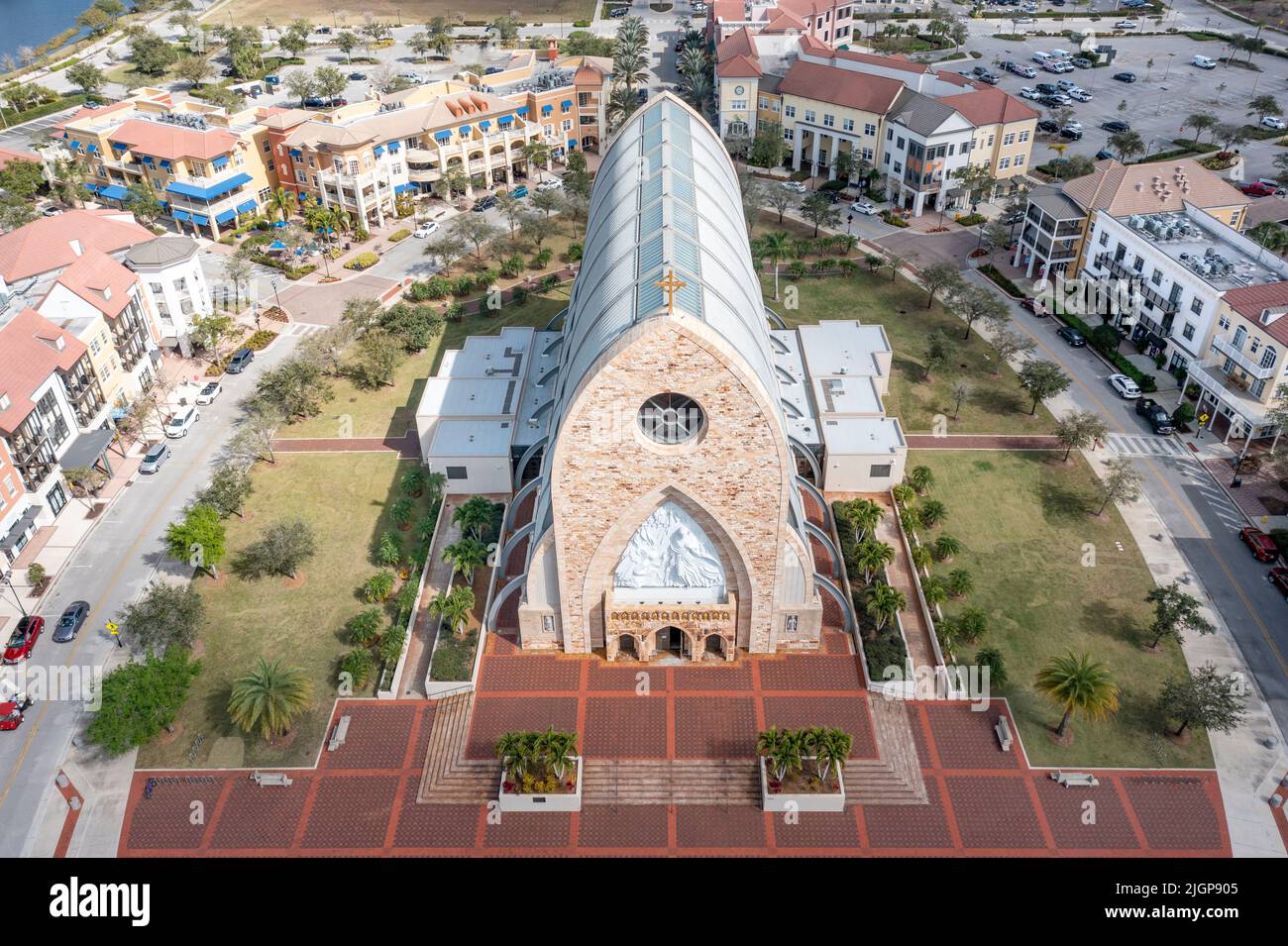 Catedral Ave Maria Fla Ave Maria Florida Aerial View