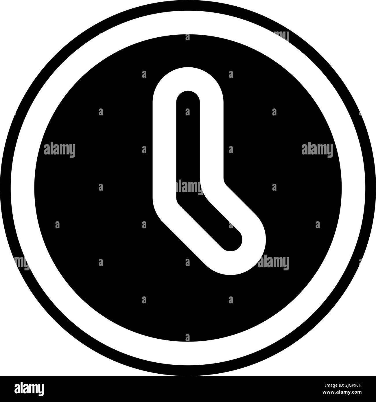 Basic ui clock icon Stock Vector Image & Art - Alamy