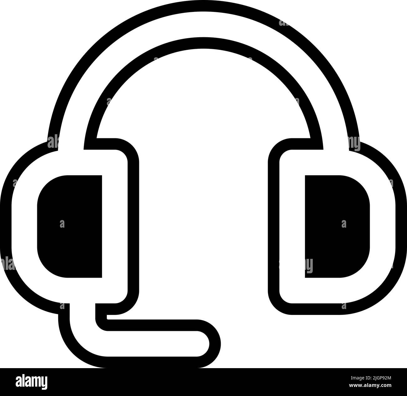 Basic ui headphones icon Stock Vector Image & Art - Alamy