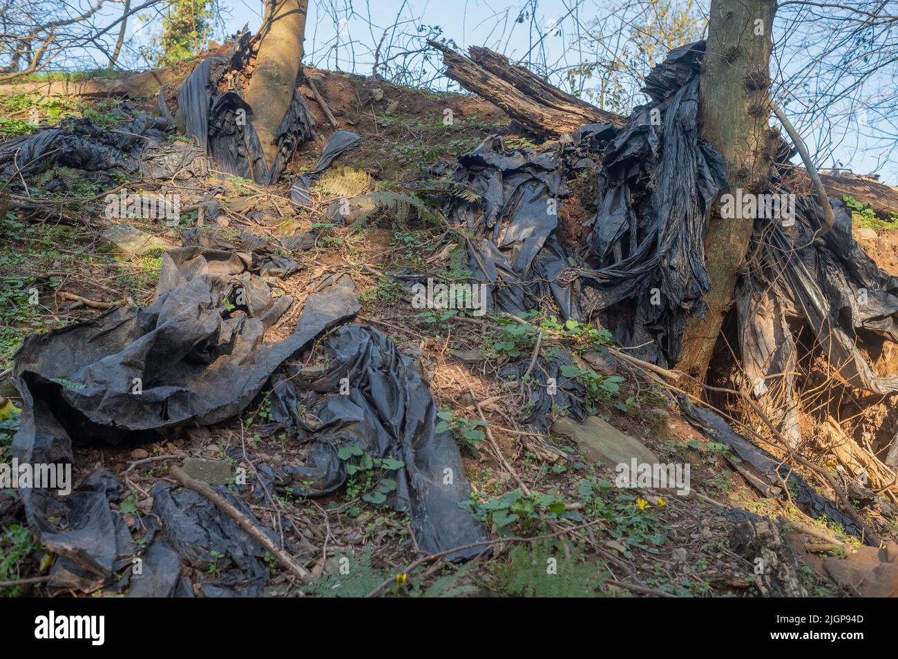 Plastic pollution field uk hi-res stock photography and images - Alamy