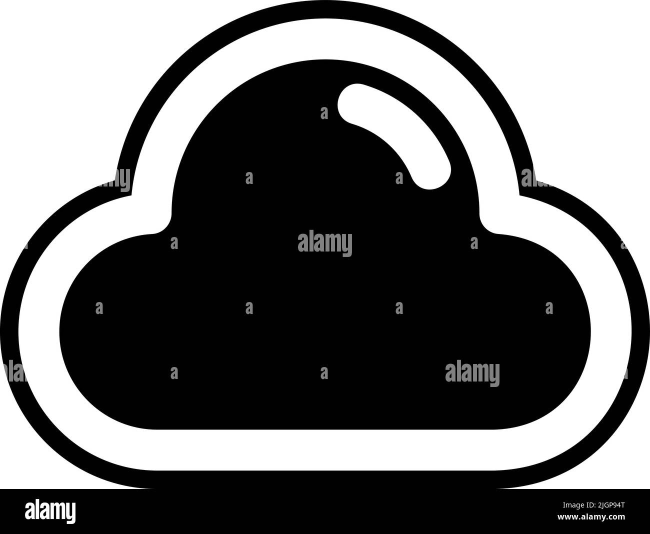 Basic ui cloud icon Stock Vector Image & Art - Alamy