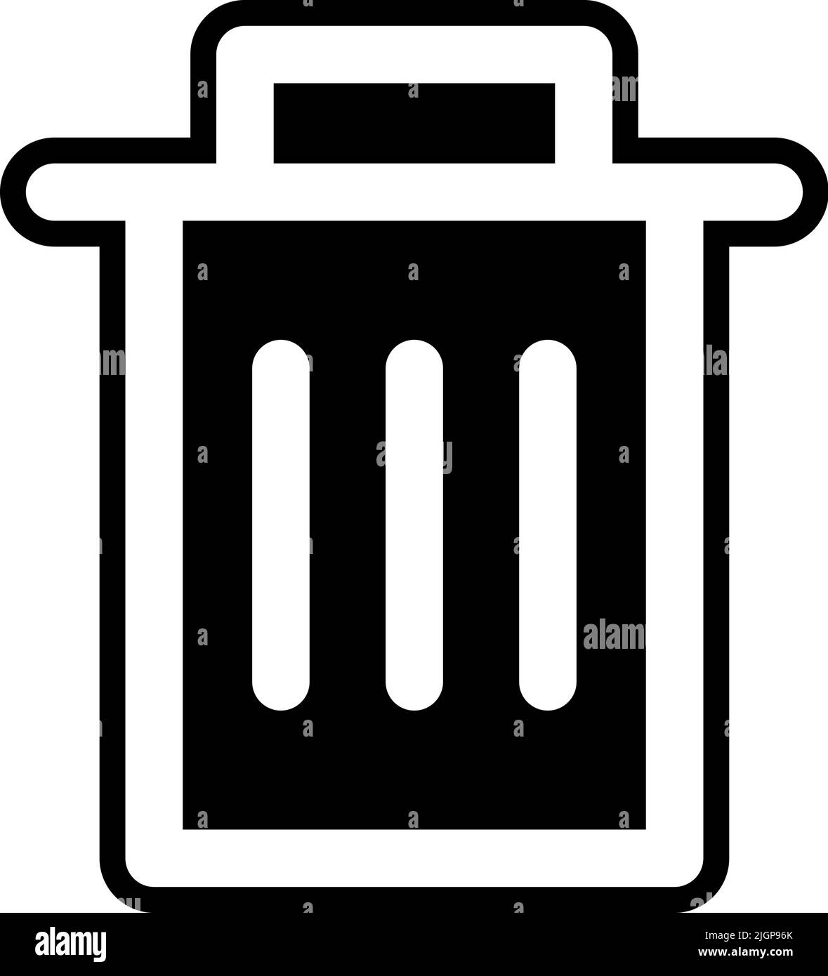 Basic ui trash icon Stock Vector Image & Art - Alamy