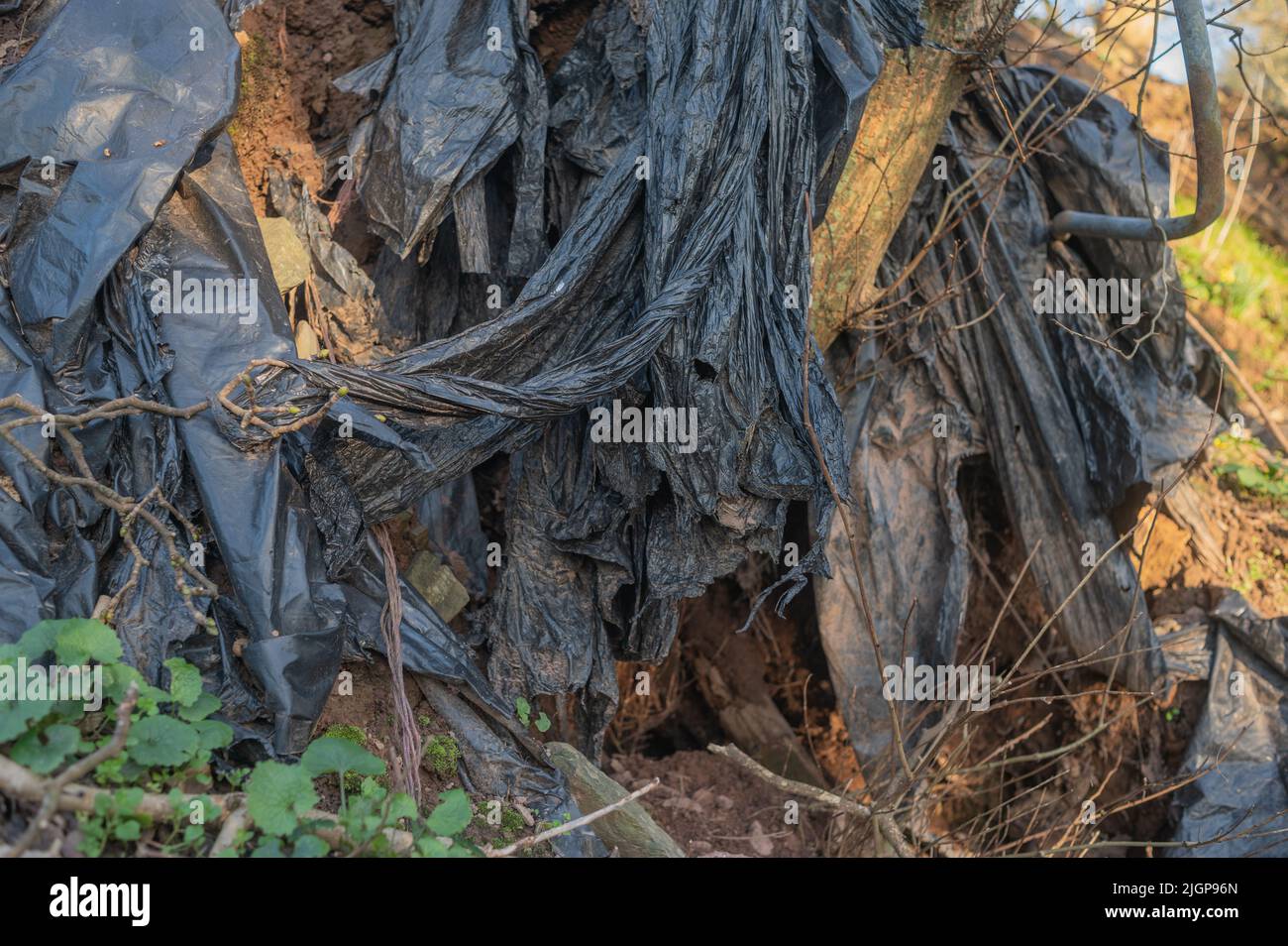 Plastic pollution field uk hi-res stock photography and images - Alamy