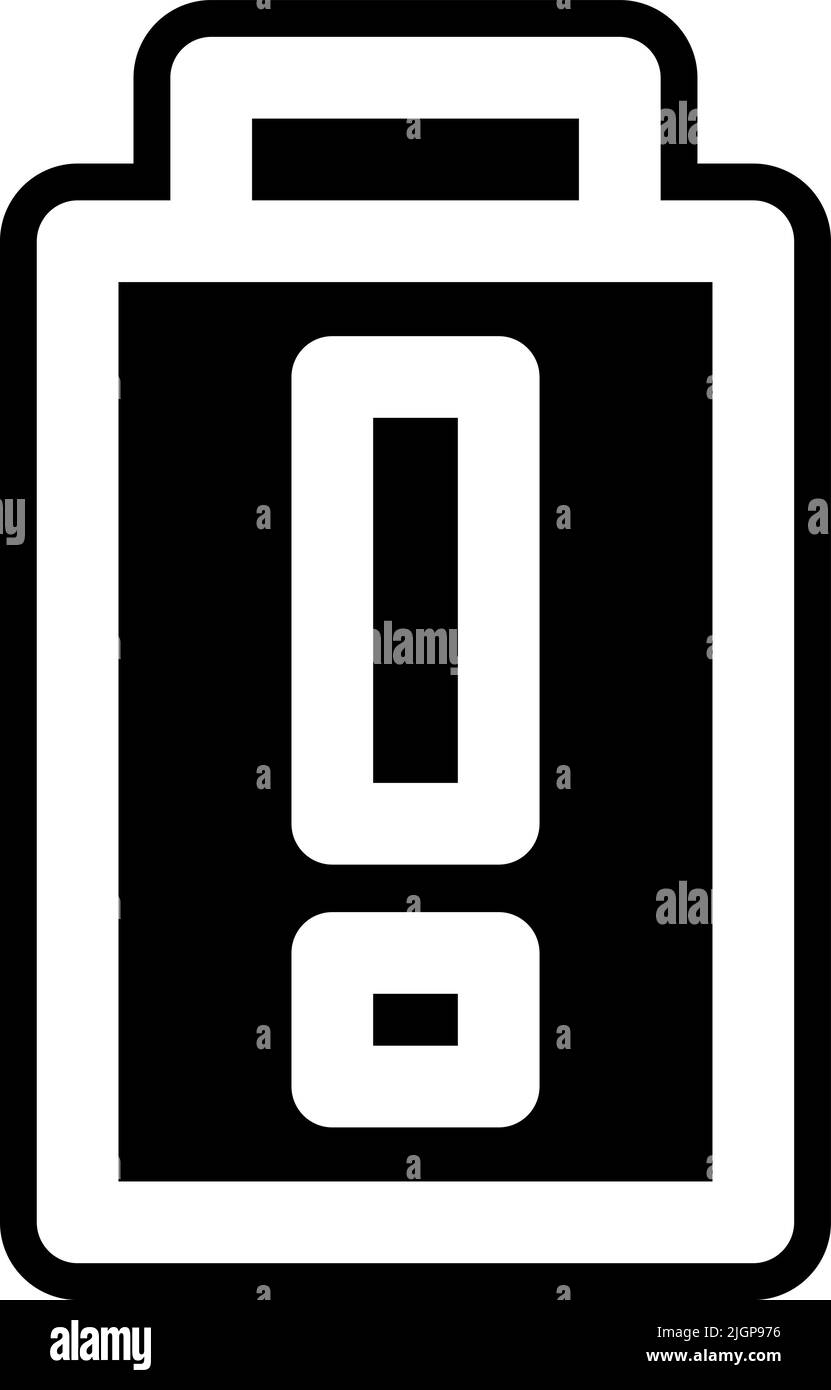 Basic ui empty battery icon Stock Vector Image & Art - Alamy