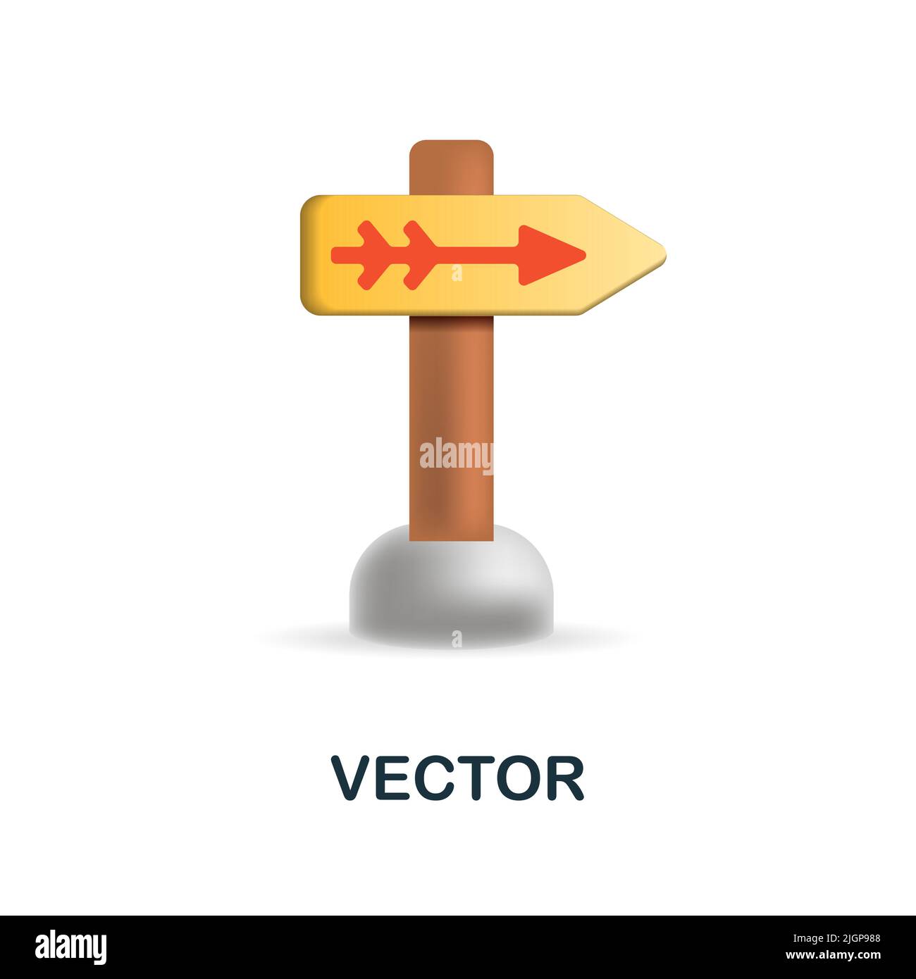 Vector icon in 3d. Colored illustration from creative package ...