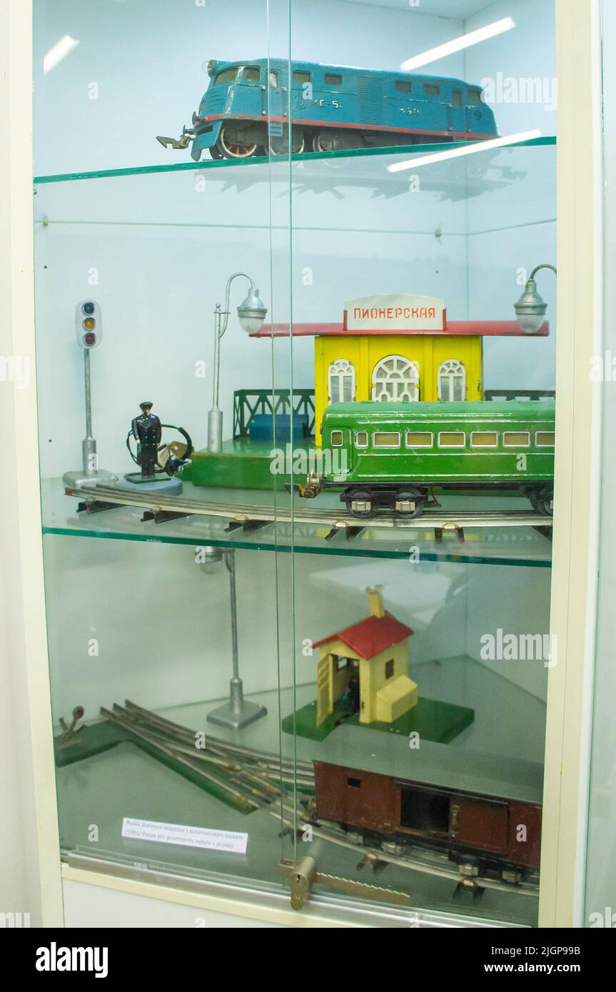 The permanent exhibition Railway toys from 1920-1960 in the Museum of ...