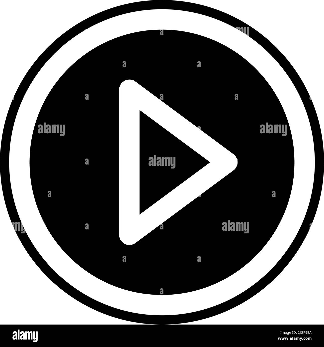 Basic ui play icon Stock Vector Image & Art - Alamy