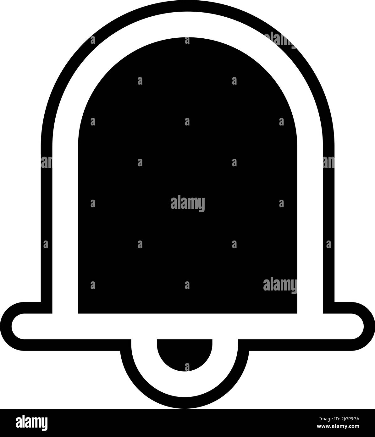 Basic ui notification bell icon Stock Vector Image & Art - Alamy