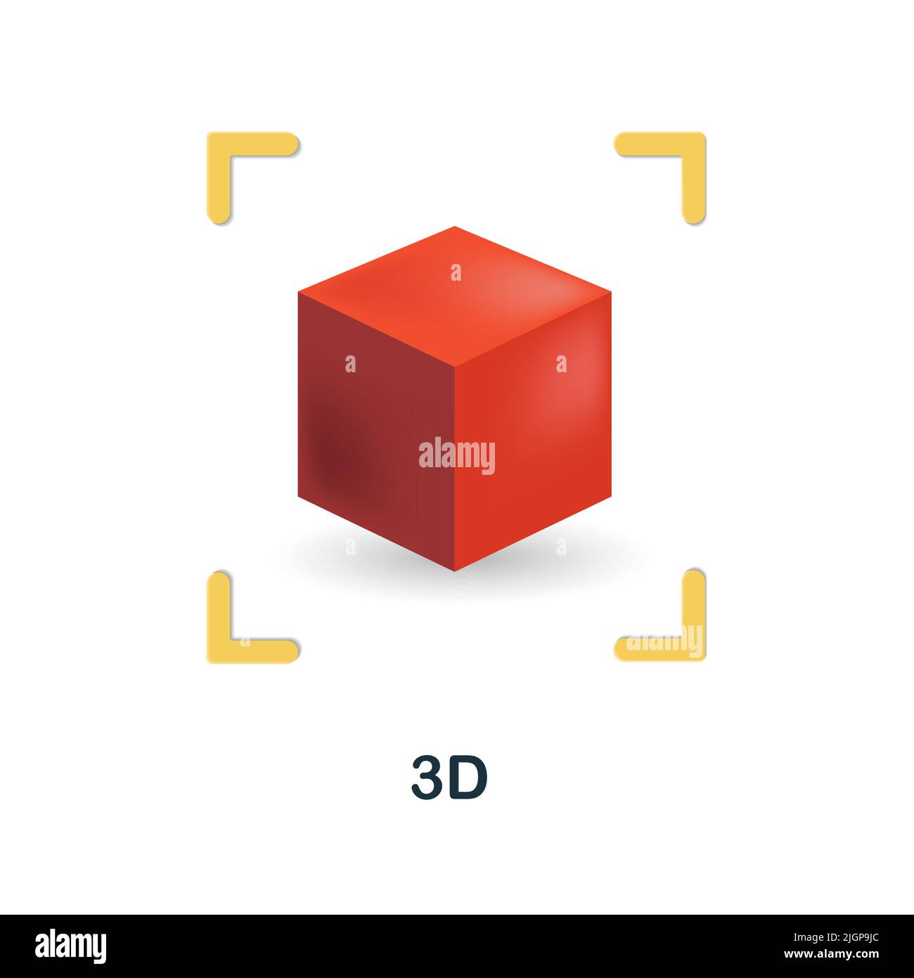 3D icon in 3d. Colored illustration from creative package collection ...