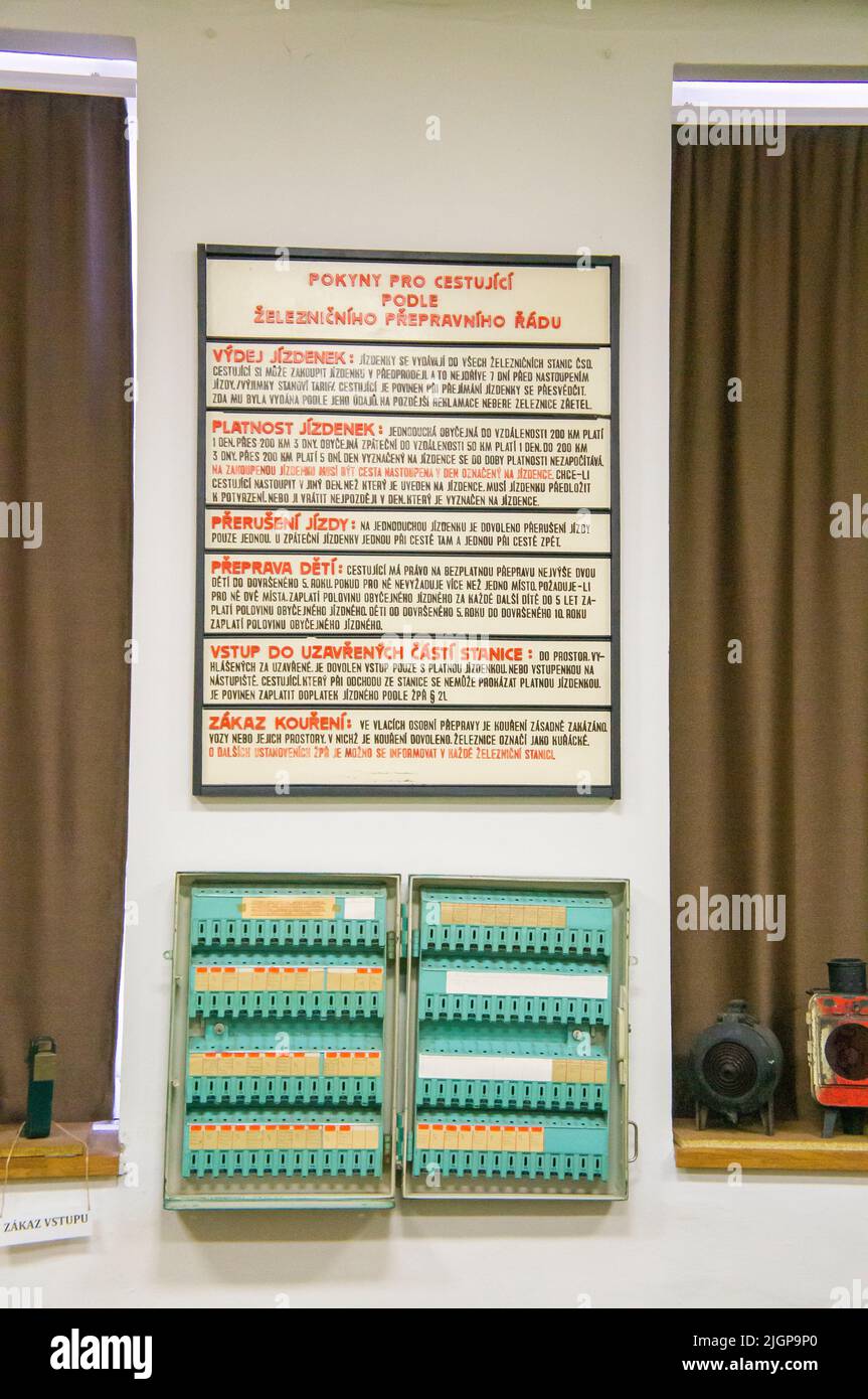 The permanent exhibition Railway toys from 1920-1960 in the Museum of ...