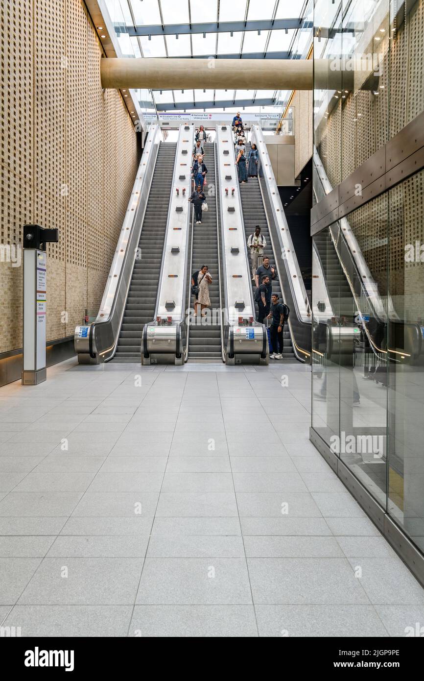 Queen elizabeth line station entrance hi-res stock photography and ...