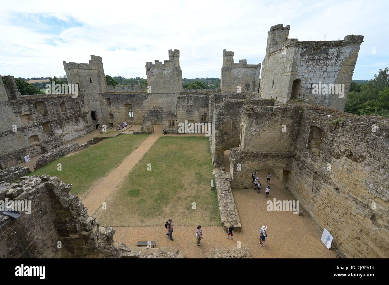 The inside of a medieval Castle in the UK Stock Photo - Alamy