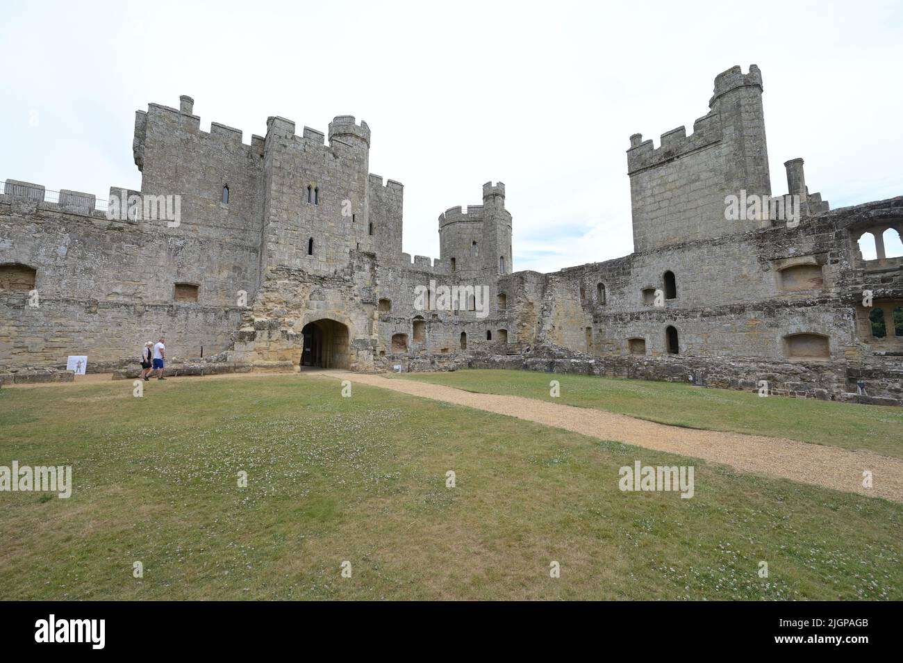 The inside of a medieval Castle in the UK Stock Photo - Alamy