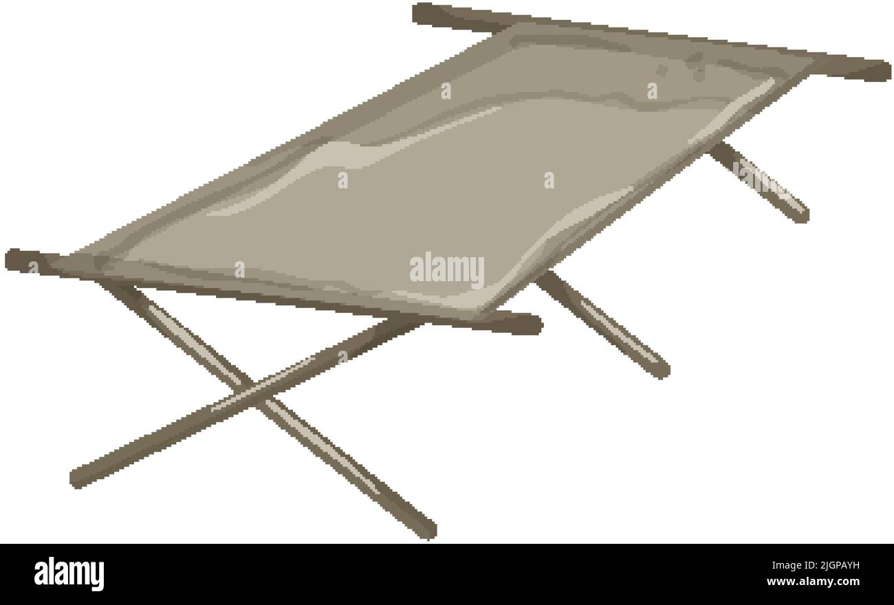 bed cot camp cartoon vector illustration Stock Vector Image & Art - Alamy