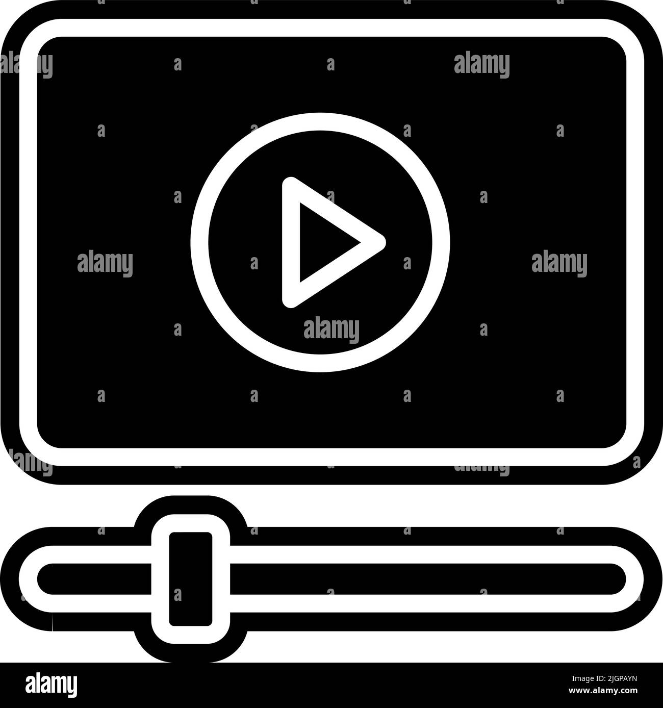 Cinema video player icon Stock Vector Image & Art - Alamy