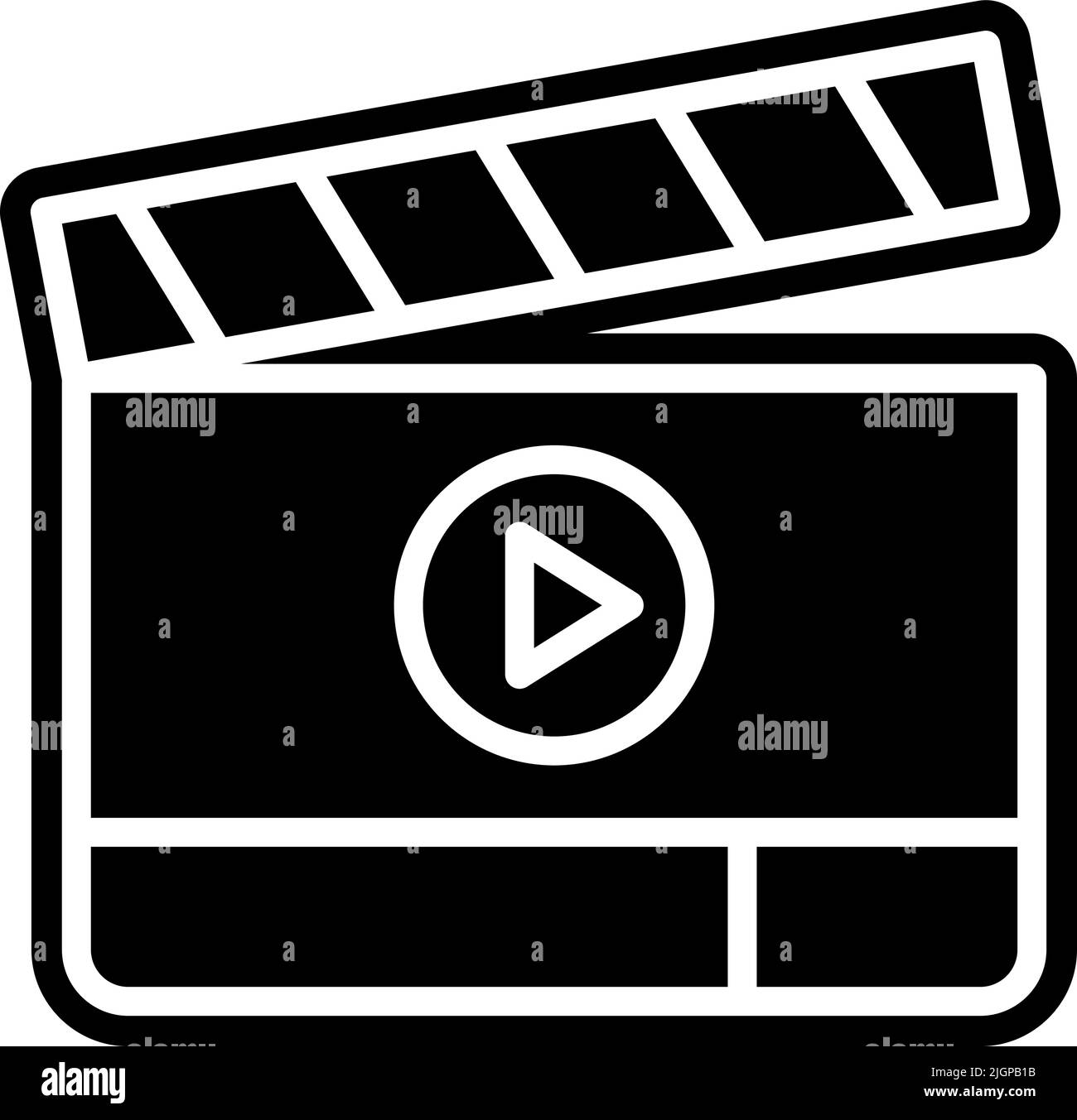 Cinema clapper icon Stock Vector Image & Art - Alamy