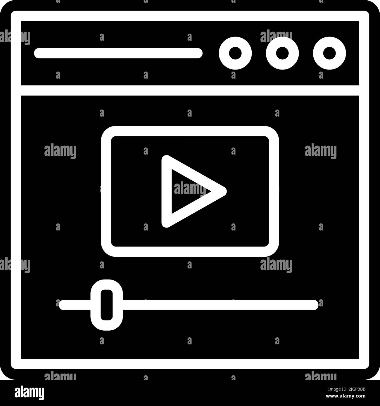 Cinema video player icon Stock Vector Image & Art - Alamy