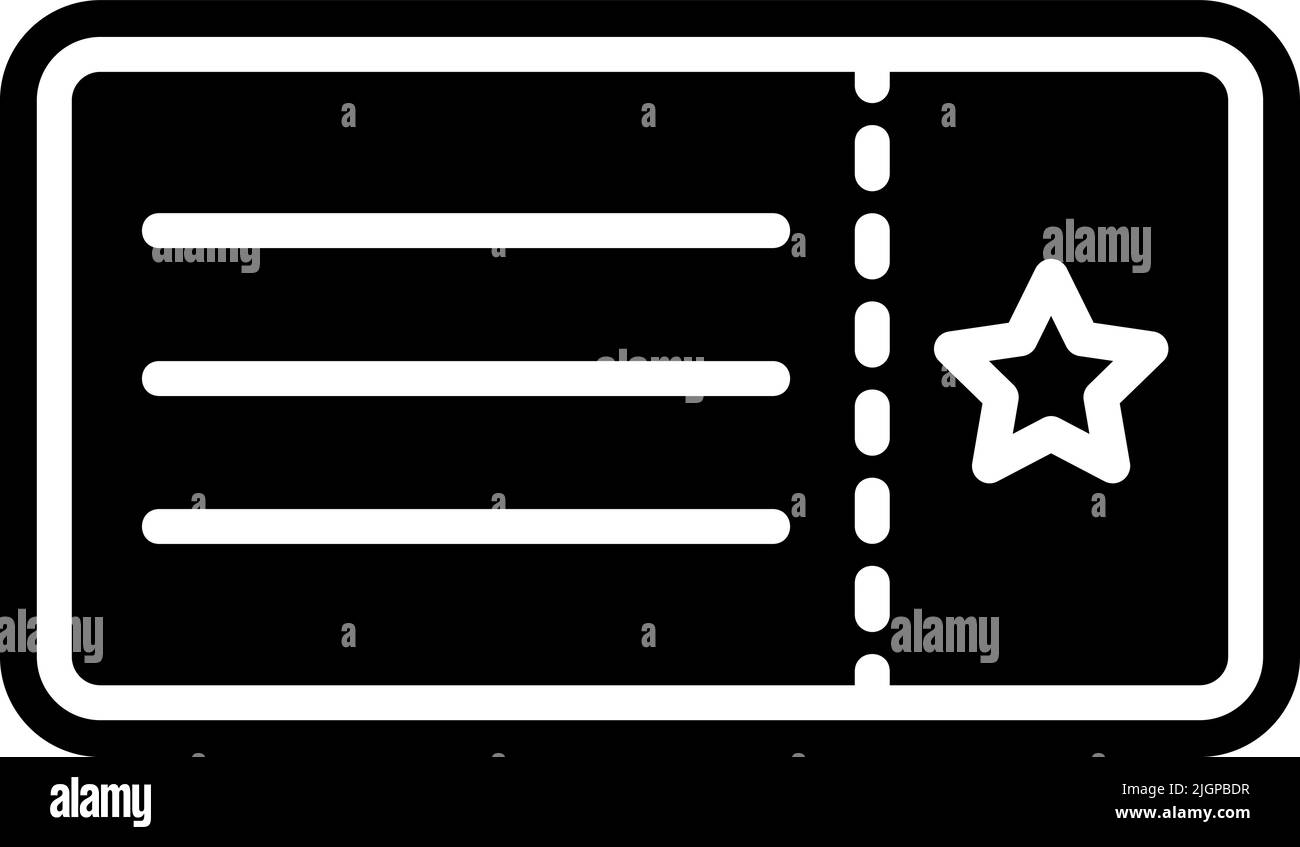 Modern movie cinema ticket Black and White Stock Photos & Images - Alamy