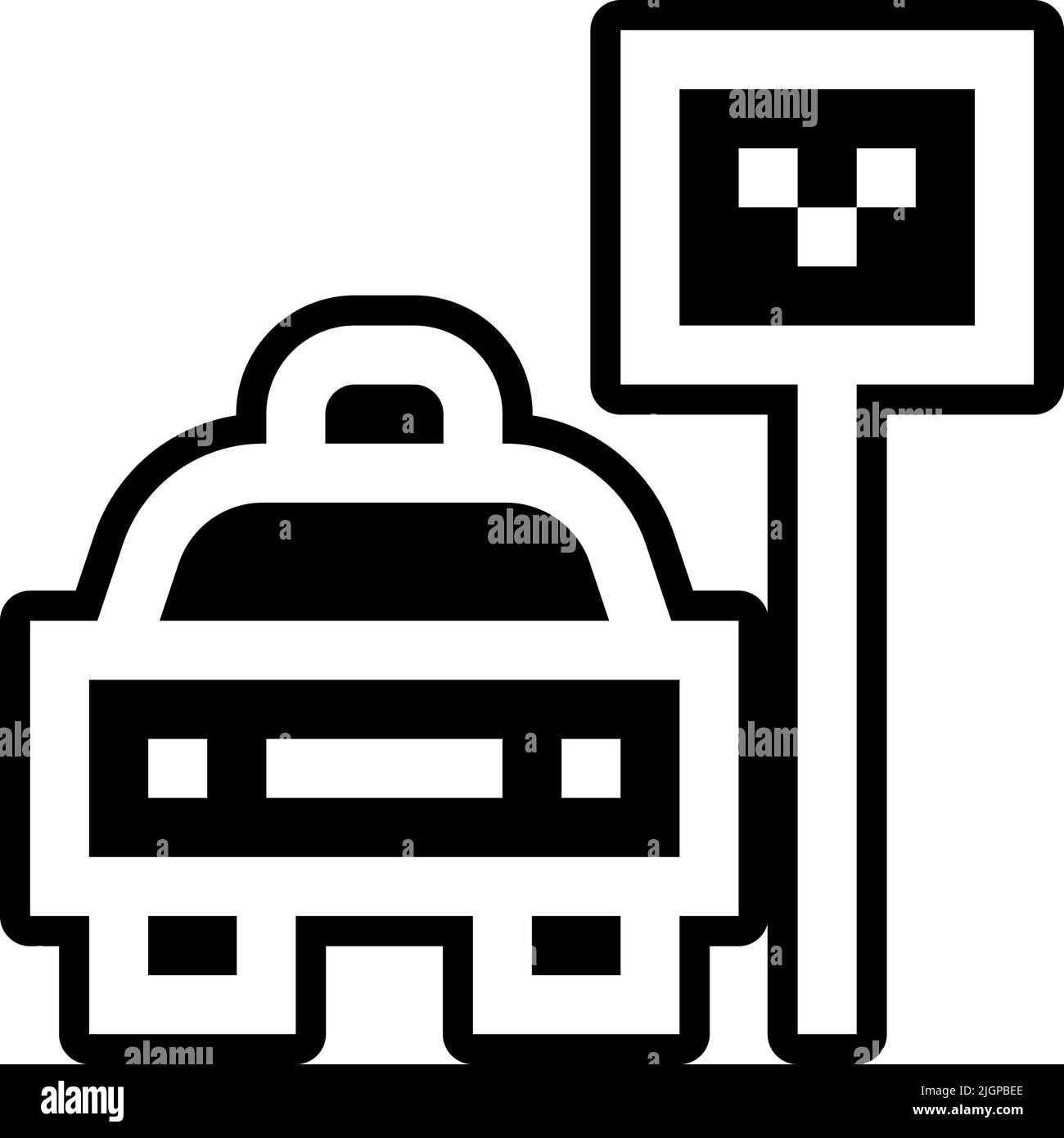 City taxi stop icon Stock Vector Image & Art - Alamy