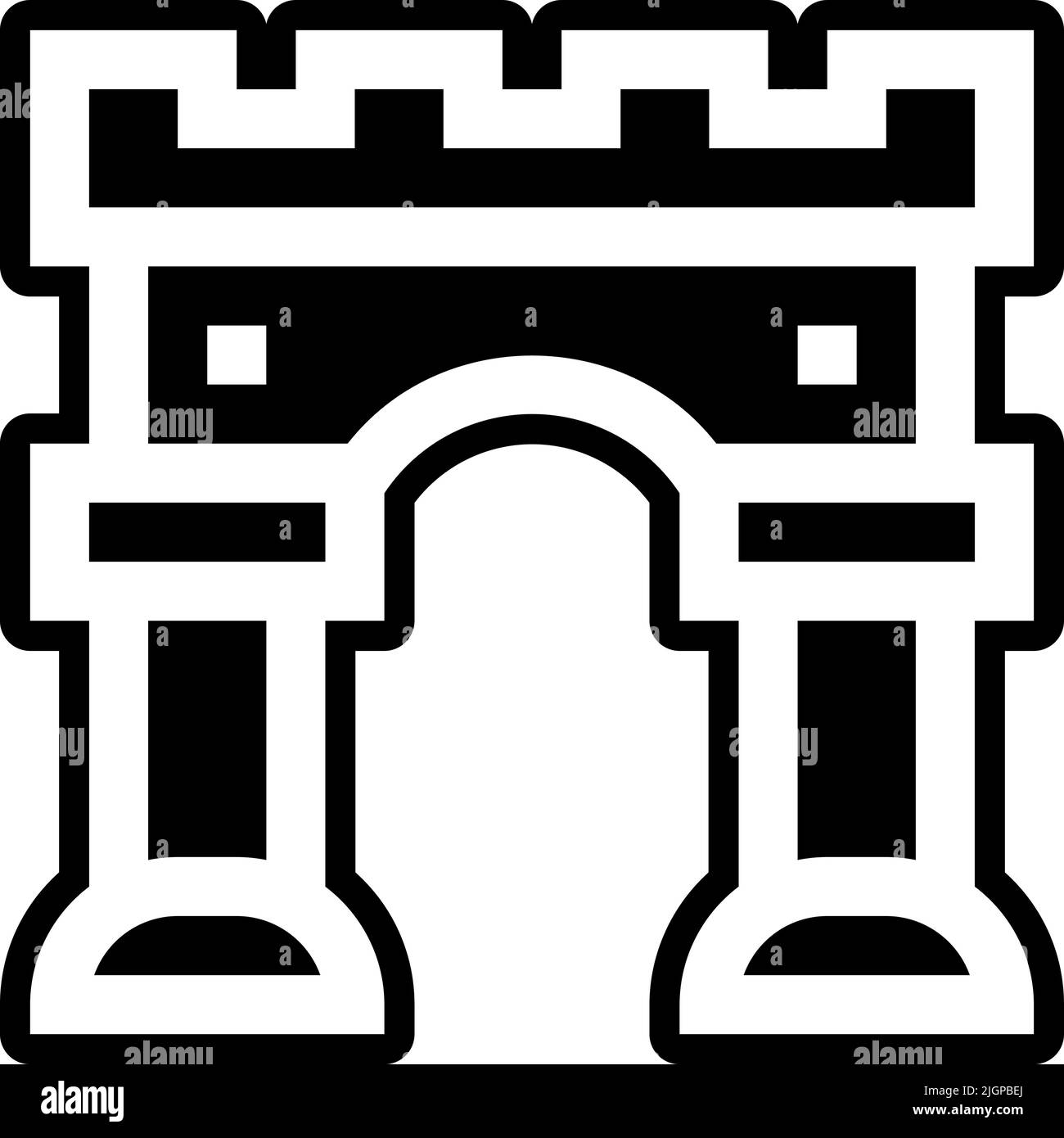 City gate art Black and White Stock Photos & Images - Alamy