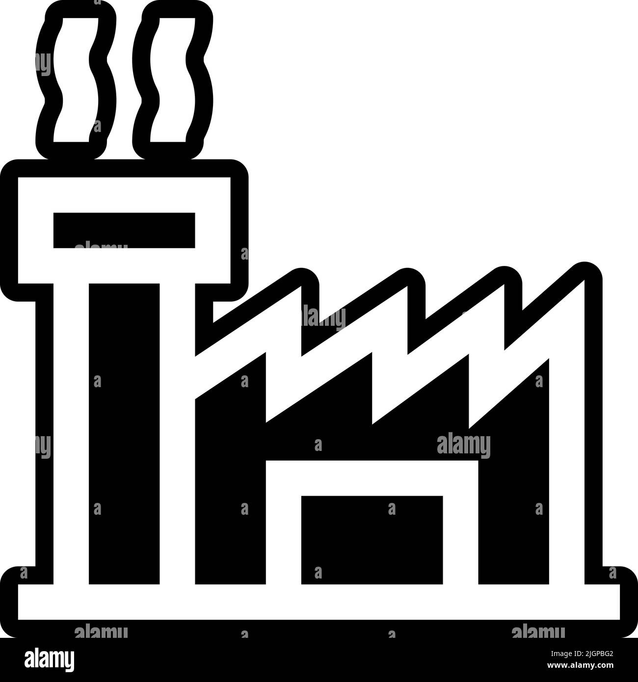 Factory glyph Stock Vector Images - Alamy