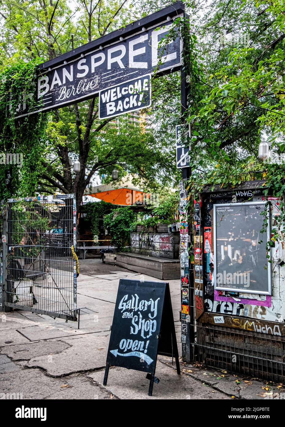 Berlin-Friedrichshain RAW Gelände. Urban Spree artistic space dedicated ...