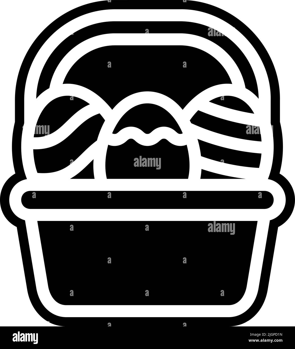 Easter basket icon Stock Vector Image & Art - Alamy