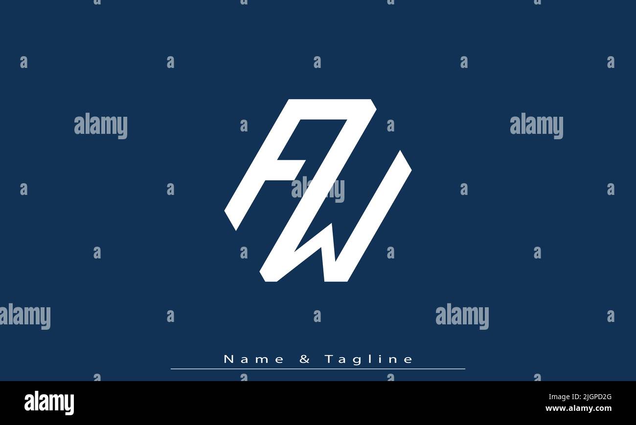 Alphabet letters Initials Monogram logo FW ,WF Stock Vector Image & Art ...