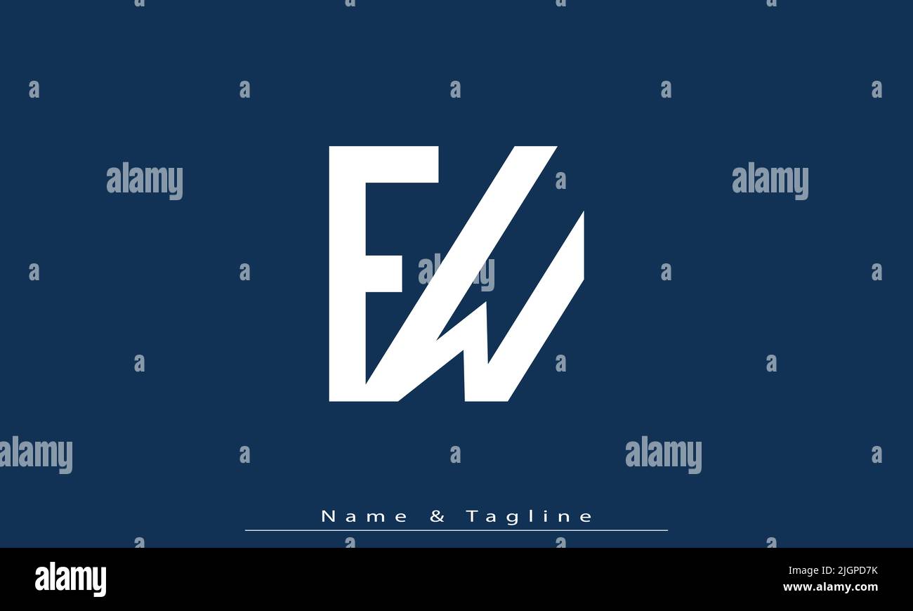 Alphabet letters Initials Monogram logo FW ,WF Stock Vector Image & Art ...