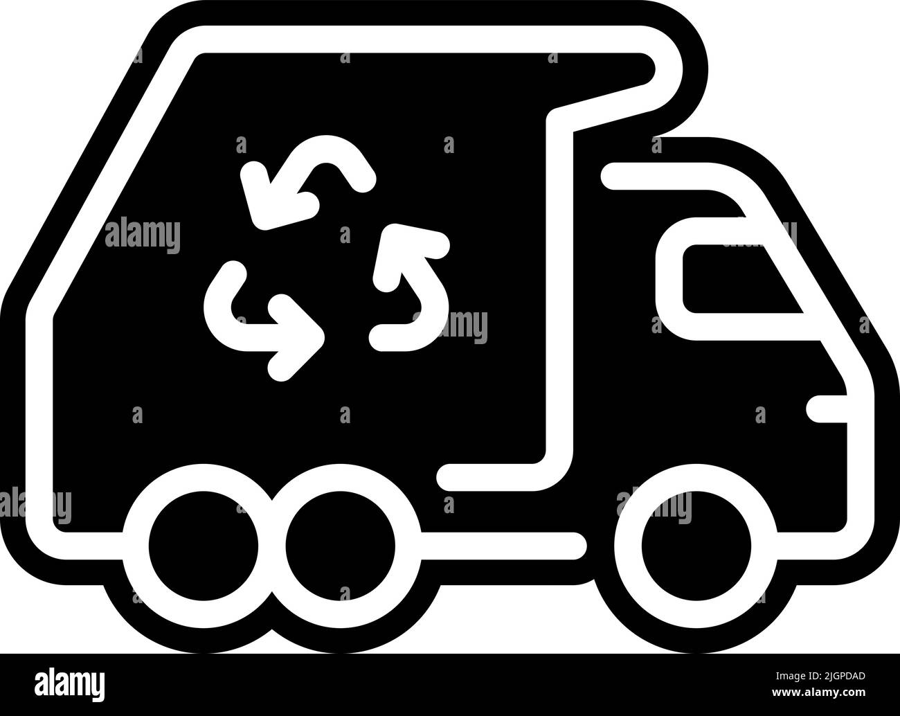 Ecology garbage truck icon Stock Vector Image & Art - Alamy