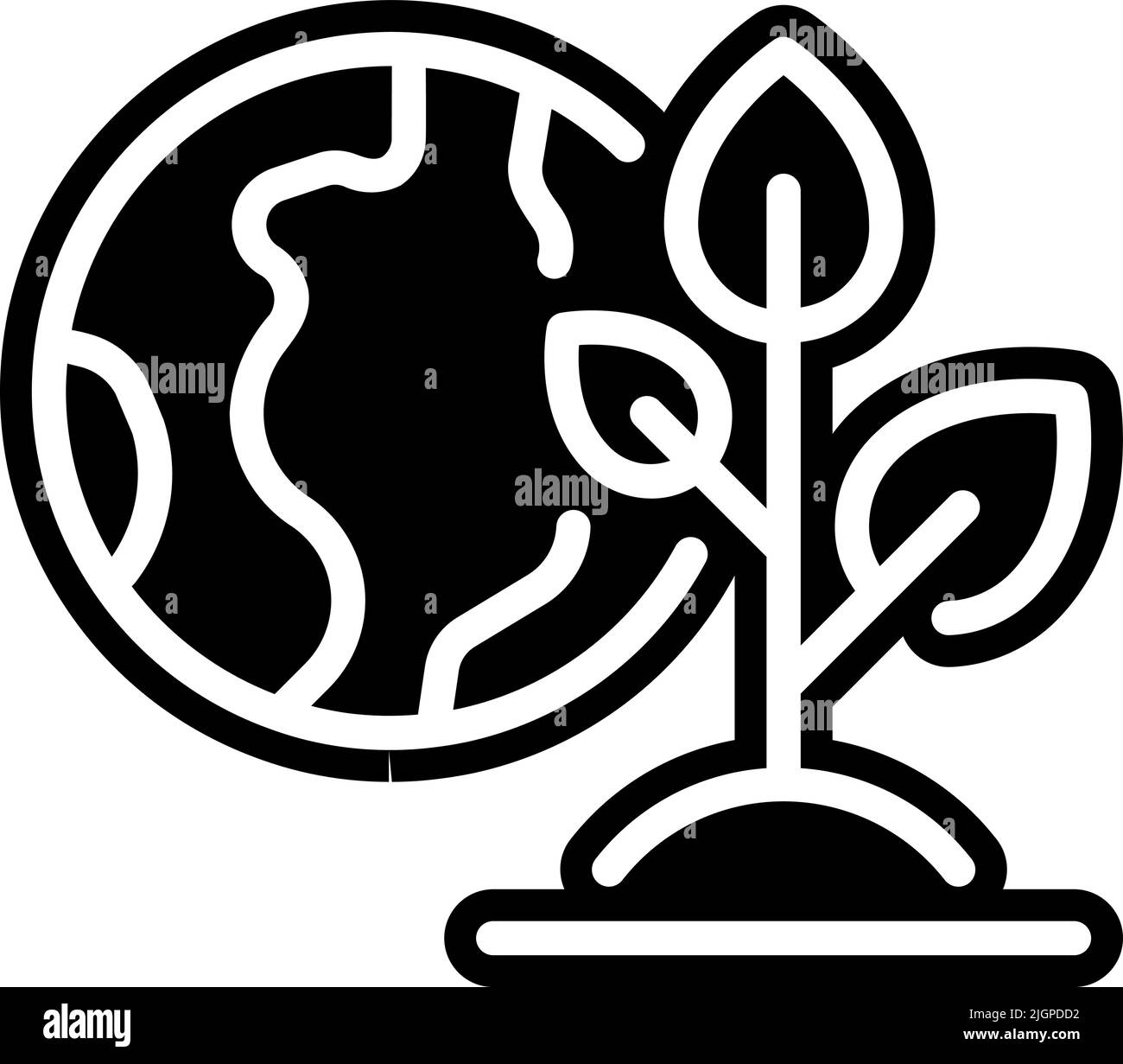 Hand protect earth black Black and White Stock Photos & Images - Alamy