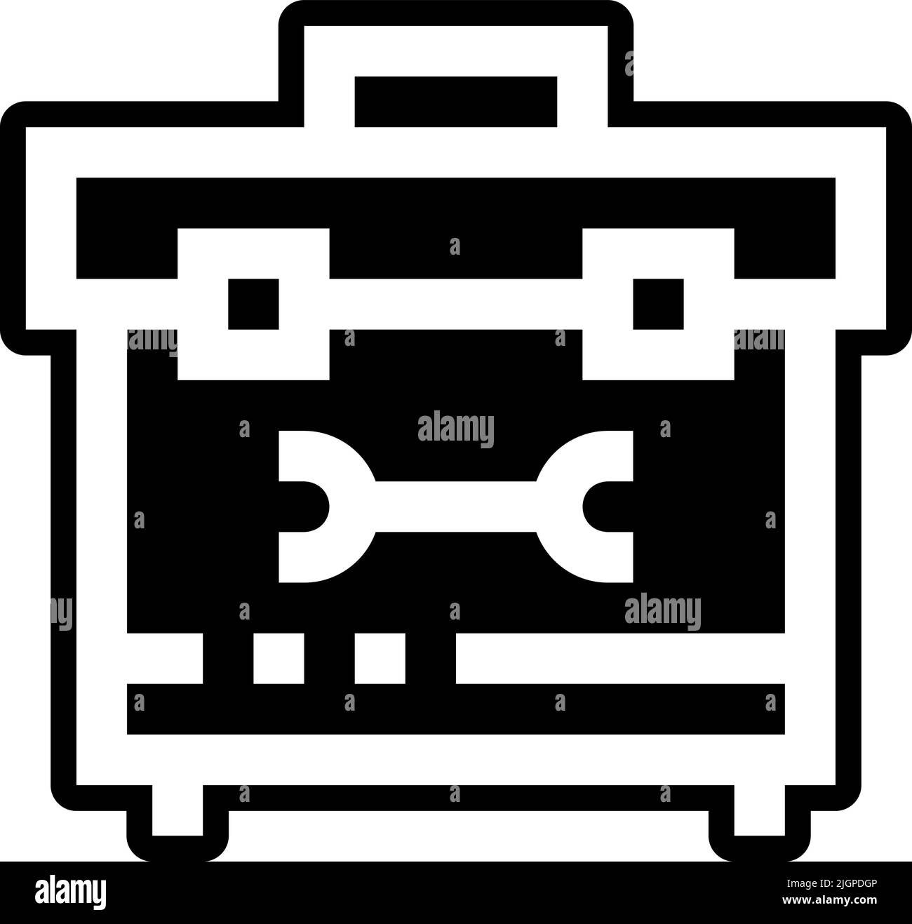 Electrician tools and elements tool box icon Stock Vector Image & Art ...