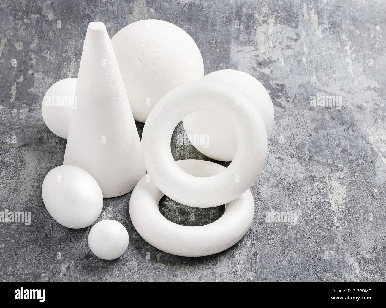 Various shapes made of styrofoam for decorating with decoupage ...