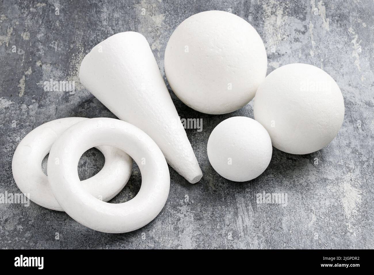 Various shapes made of styrofoam for decorating with decoupage ...