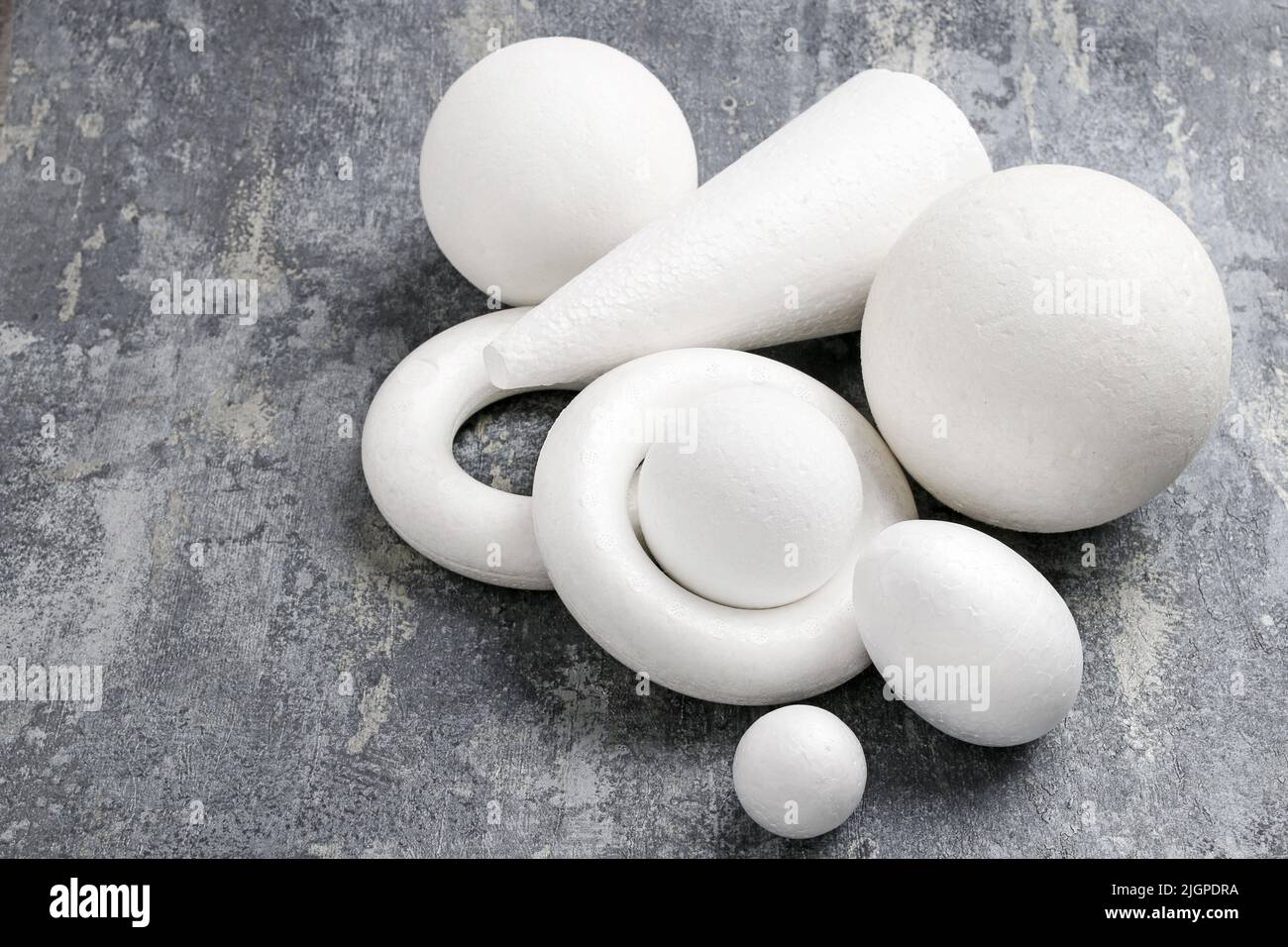 Various shapes made of styrofoam for decorating with decoupage ...