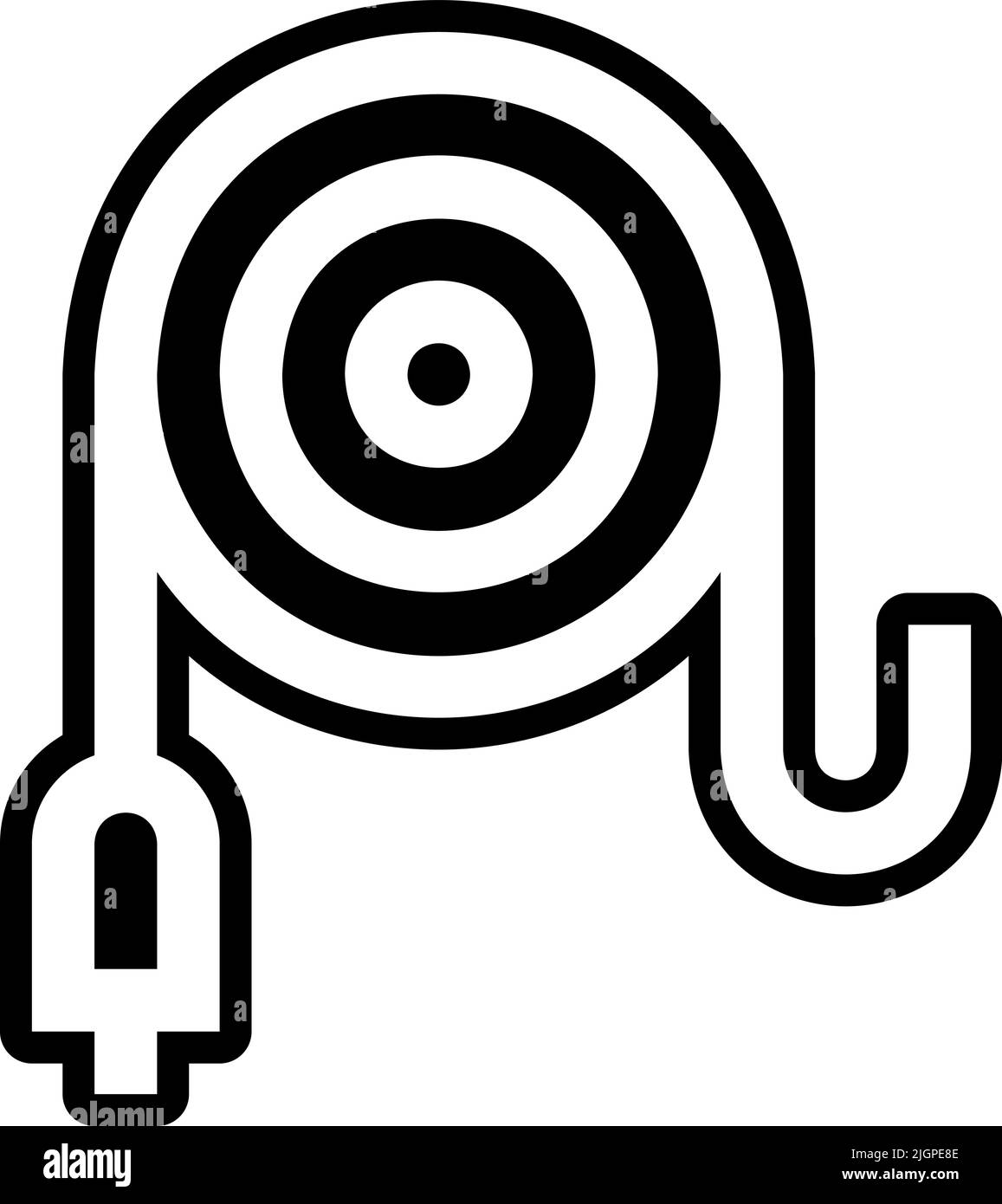 Electrician Tools And Elements Wire Icon Stock Vector Image And Art Alamy