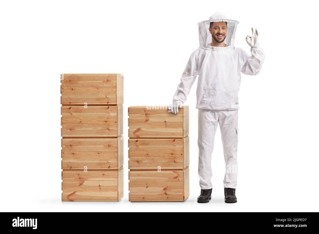 Beekeeper standing Cut Out Stock Images & Pictures - Alamy