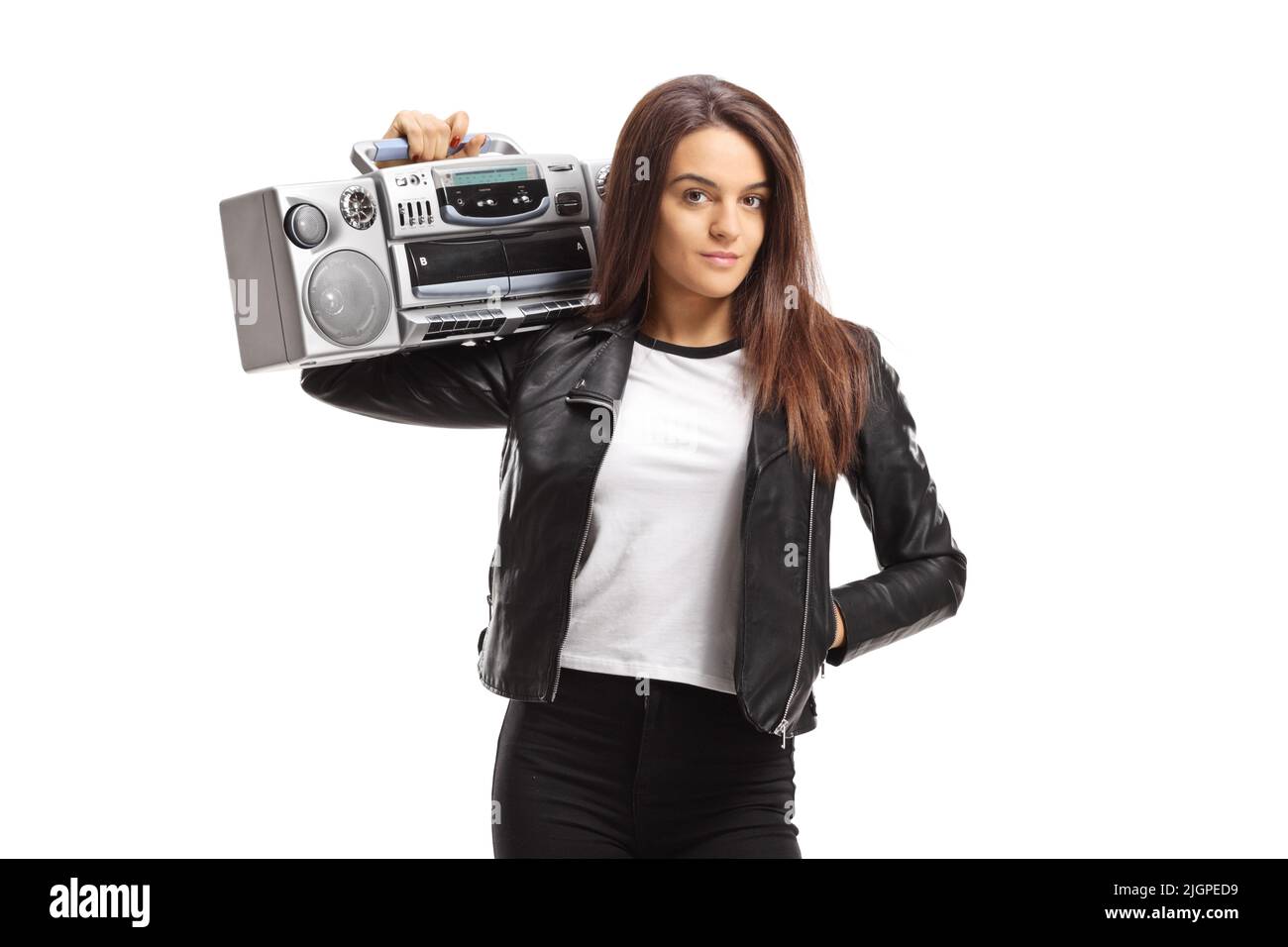 Holding boombox on shoulder hi-res stock photography and images - Alamy