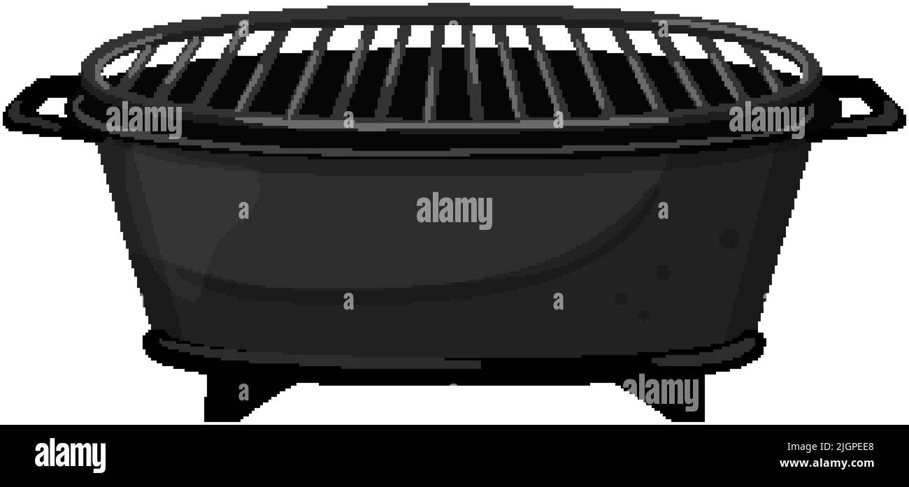 picnic barbecue grill cartoon vector illustration Stock Vector Image ...