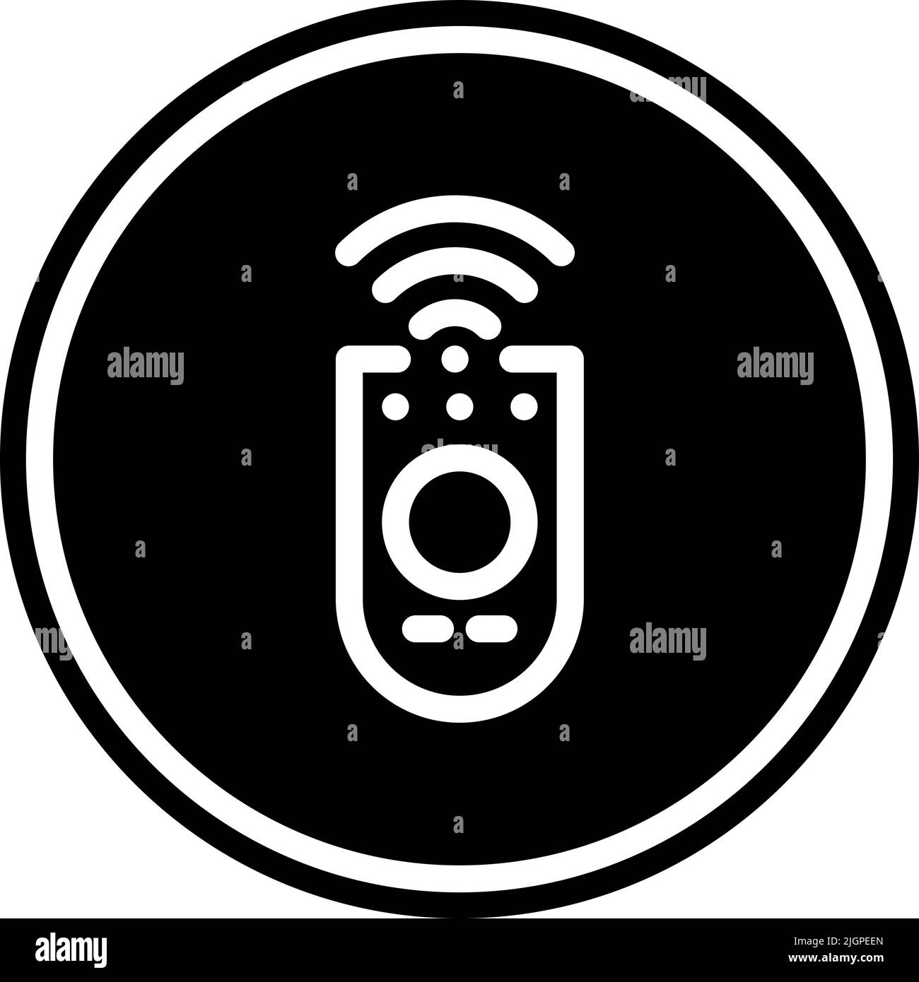 Black glyph icon remote hi-res stock photography and images - Alamy