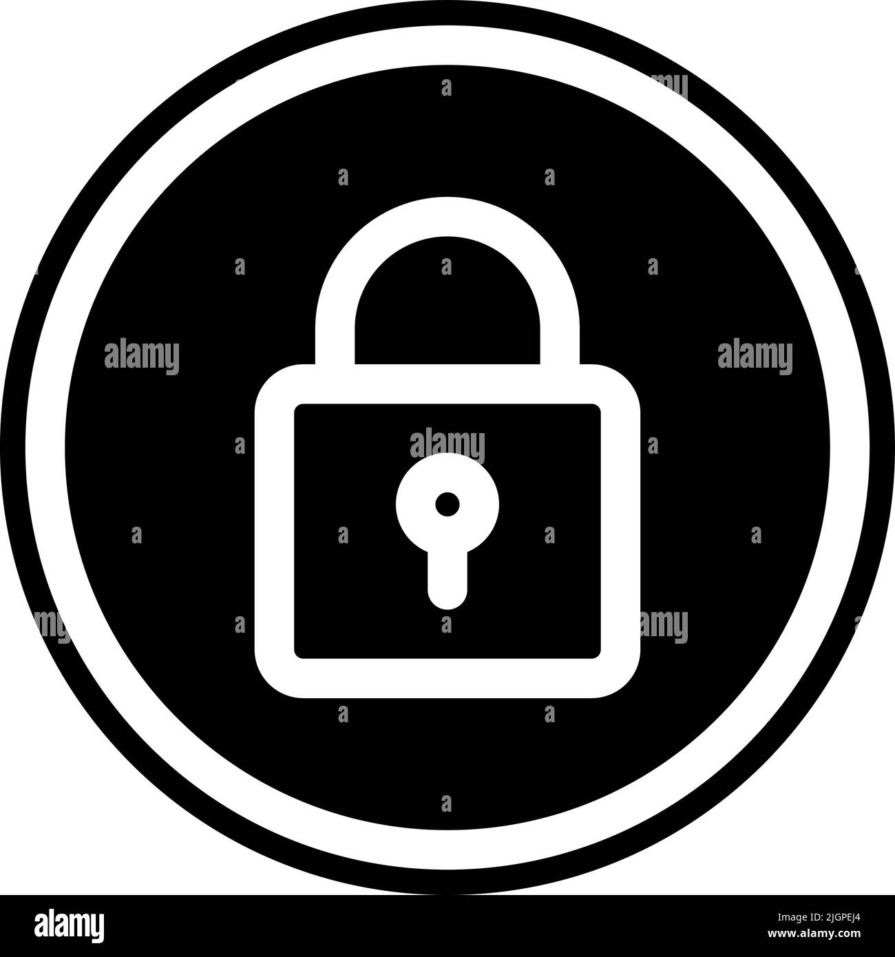 Essential element lock icon Stock Vector Image & Art - Alamy