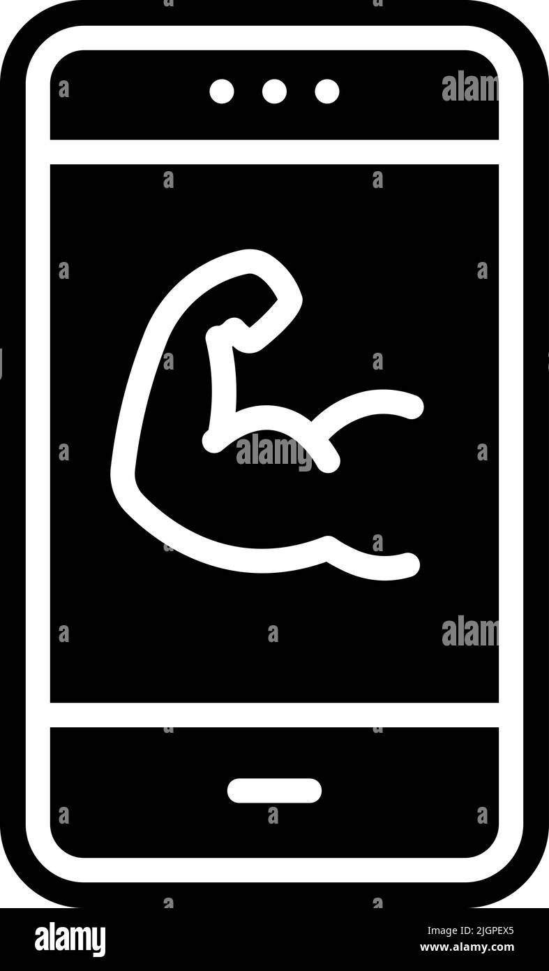 Exercise mobile phone icon Stock Vector Image & Art - Alamy