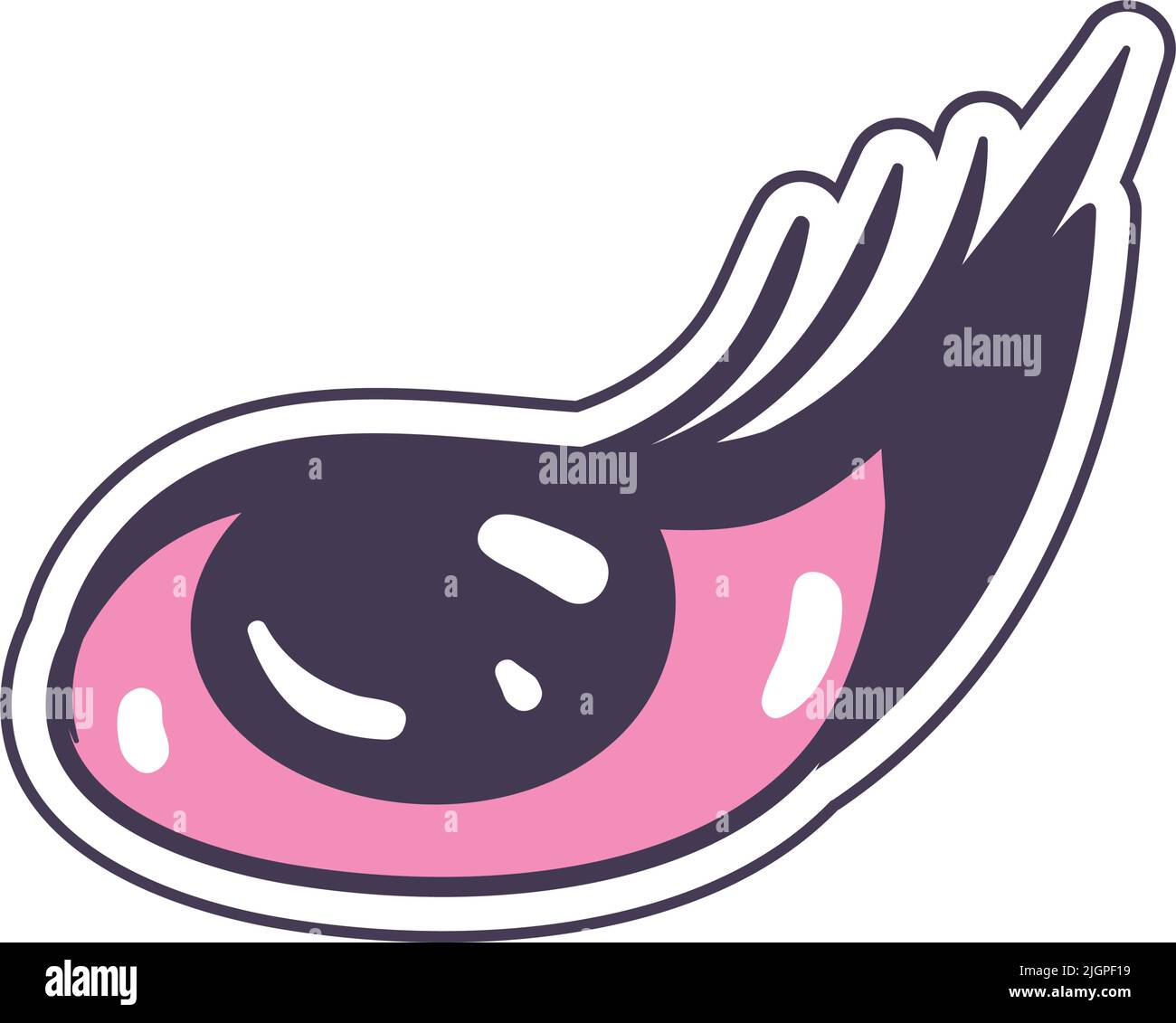 flat pink eye design Stock Vector Image & Art - Alamy