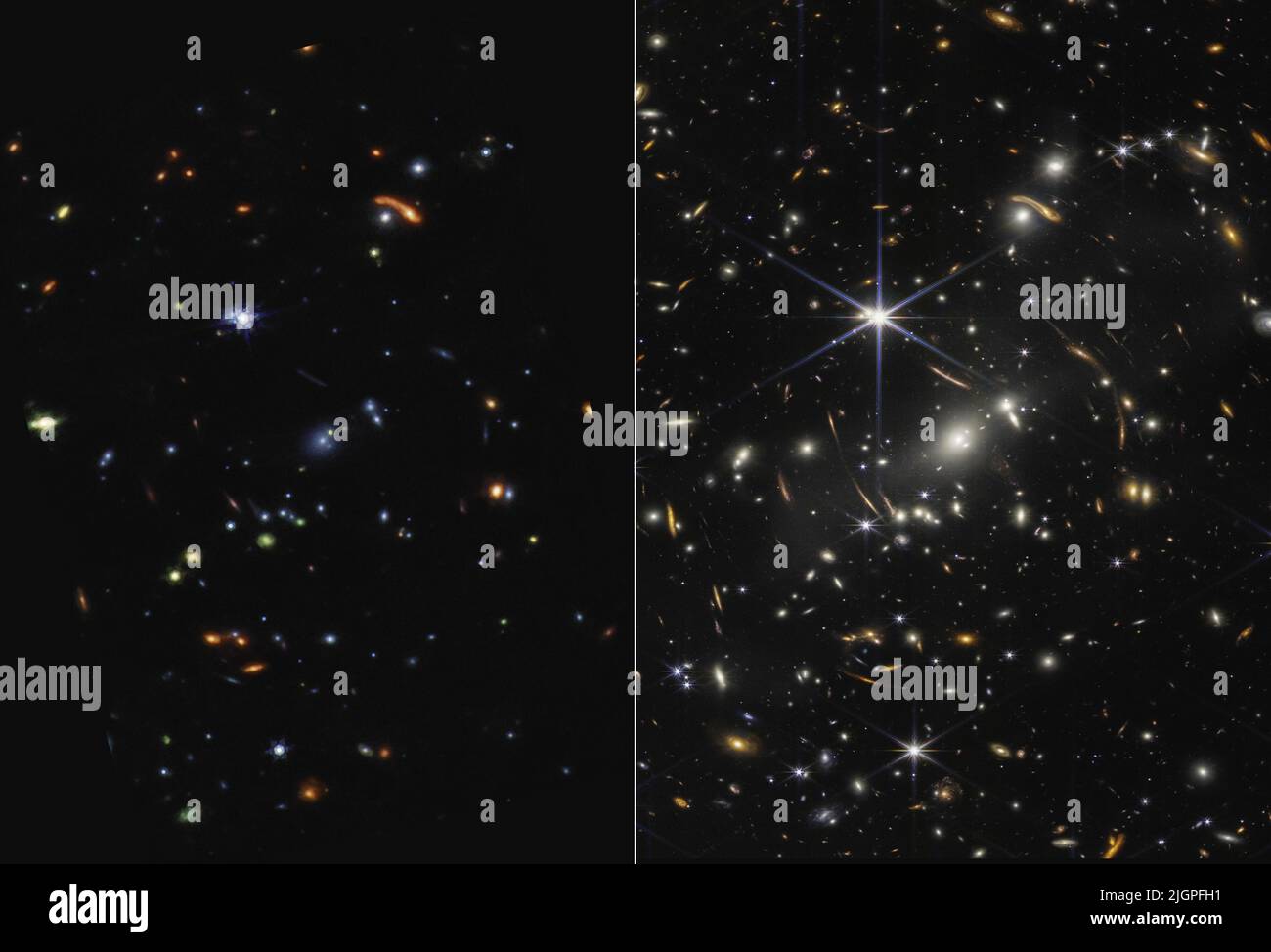 This image, released on July 12, 2022, shows Galaxy cluster SMACS 0723 ...